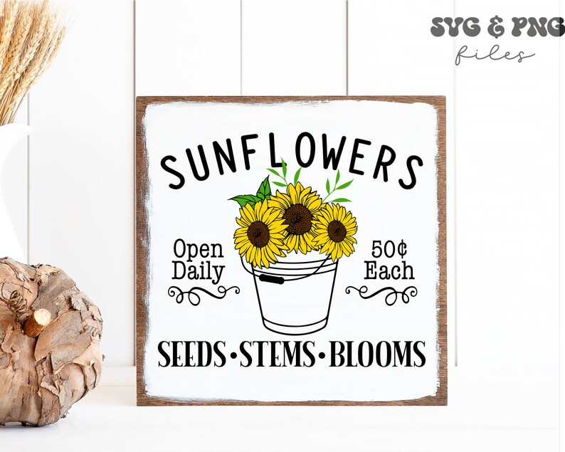 Sunflower Sign SVG Bundle, Sunflower Quotes Svg, Farmers Market Svg Set ...