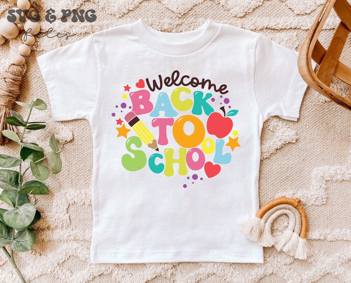 Welcome Back to School SVG Retro Back to School SVG Back to - Etsy
