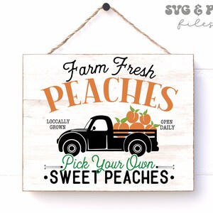 Peach Sign SVG Bundle, Peach Quote Svg Set, Just Peachy Svg, Fresh ...