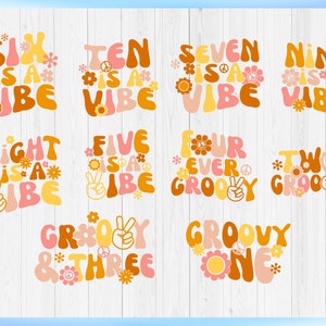 Groovy Family SVG Bundle, Retro Family Svg, Groovy Birthday Svg ...