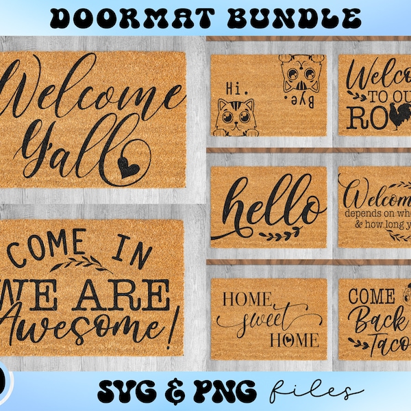 Welcome Mat Svg - Etsy