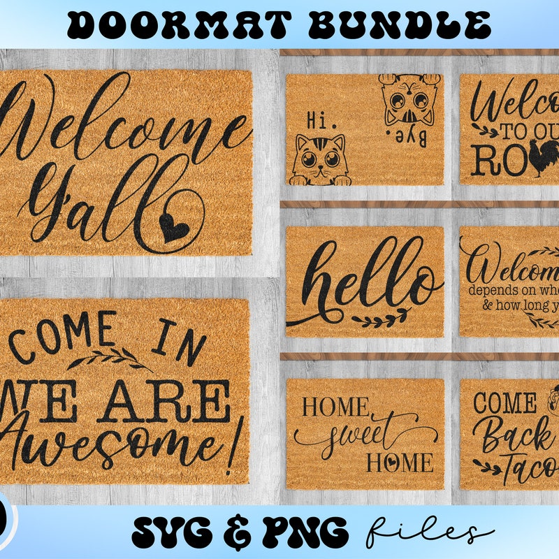 Welcome Mat Svg - Etsy