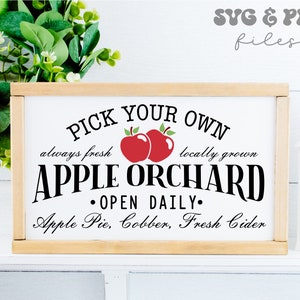Apple Sign SVG Bundle, Fresh Apples Farm Svg Set, Farmers Market Apple ...