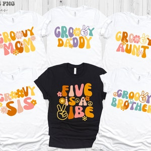 Groovy Family SVG Bundle, Retro Family Svg, Groovy Birthday Svg ...