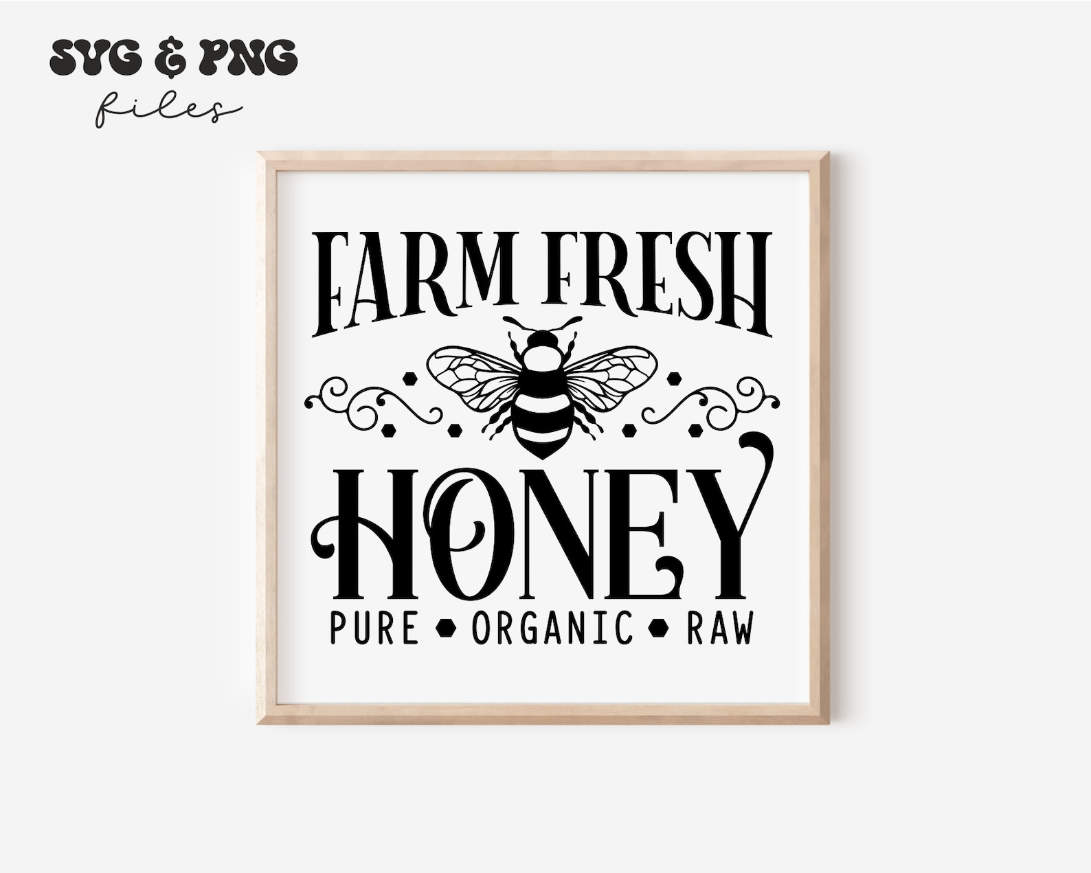 Honey Sign SVG Bundle, Farmhouse Sign Svg, Farm Fresh Honey Svg, Bumble ...