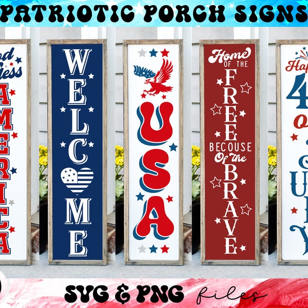 Patriotic Porch Sign - Etsy