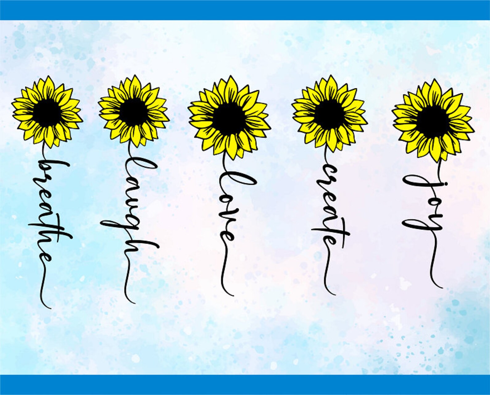 Faith Hope Love Svgfaith Hope Love Sunflower Svgsunflower - Etsy