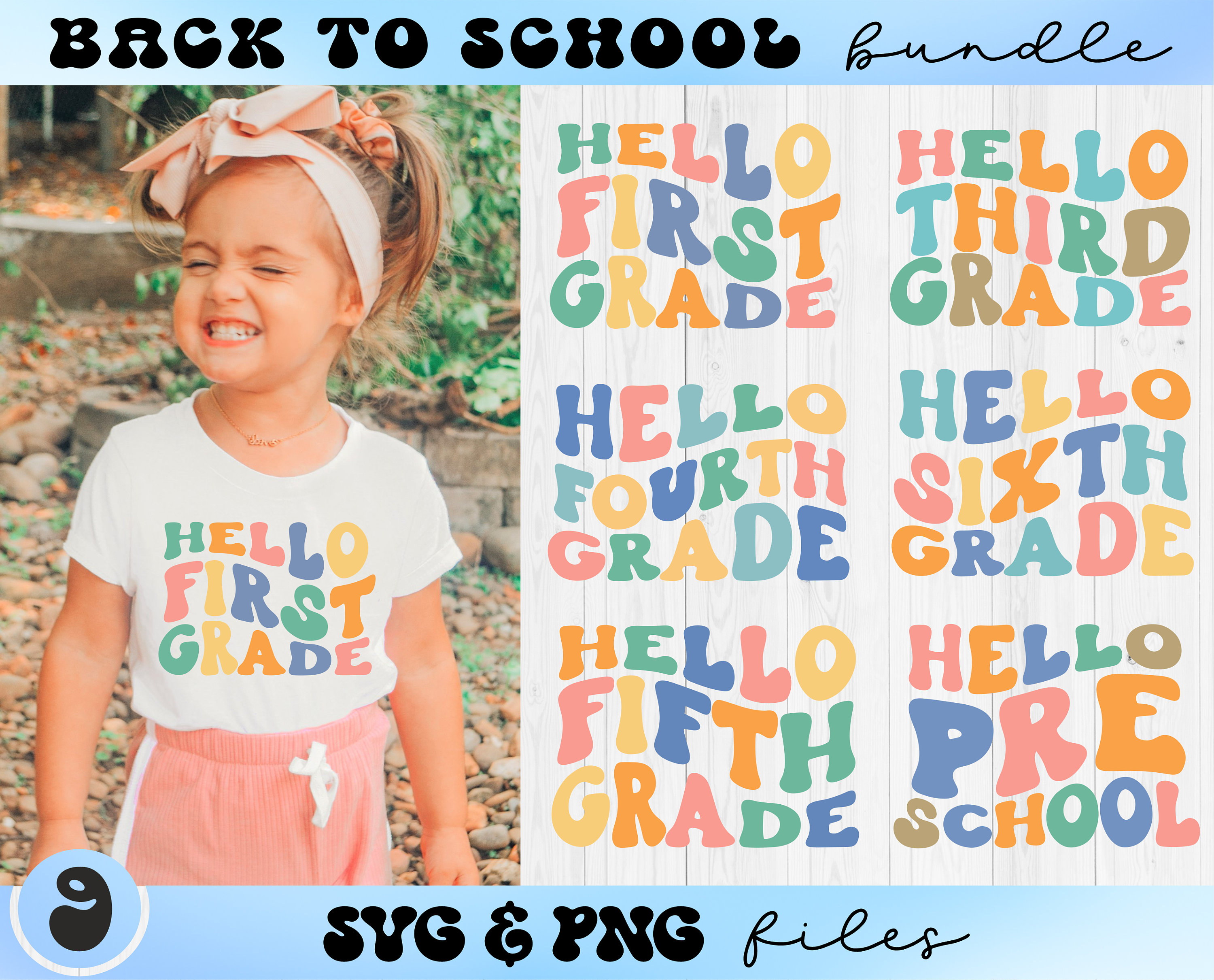 Retro Back to School SVG Bundle Hello School Svg First Day - Etsy