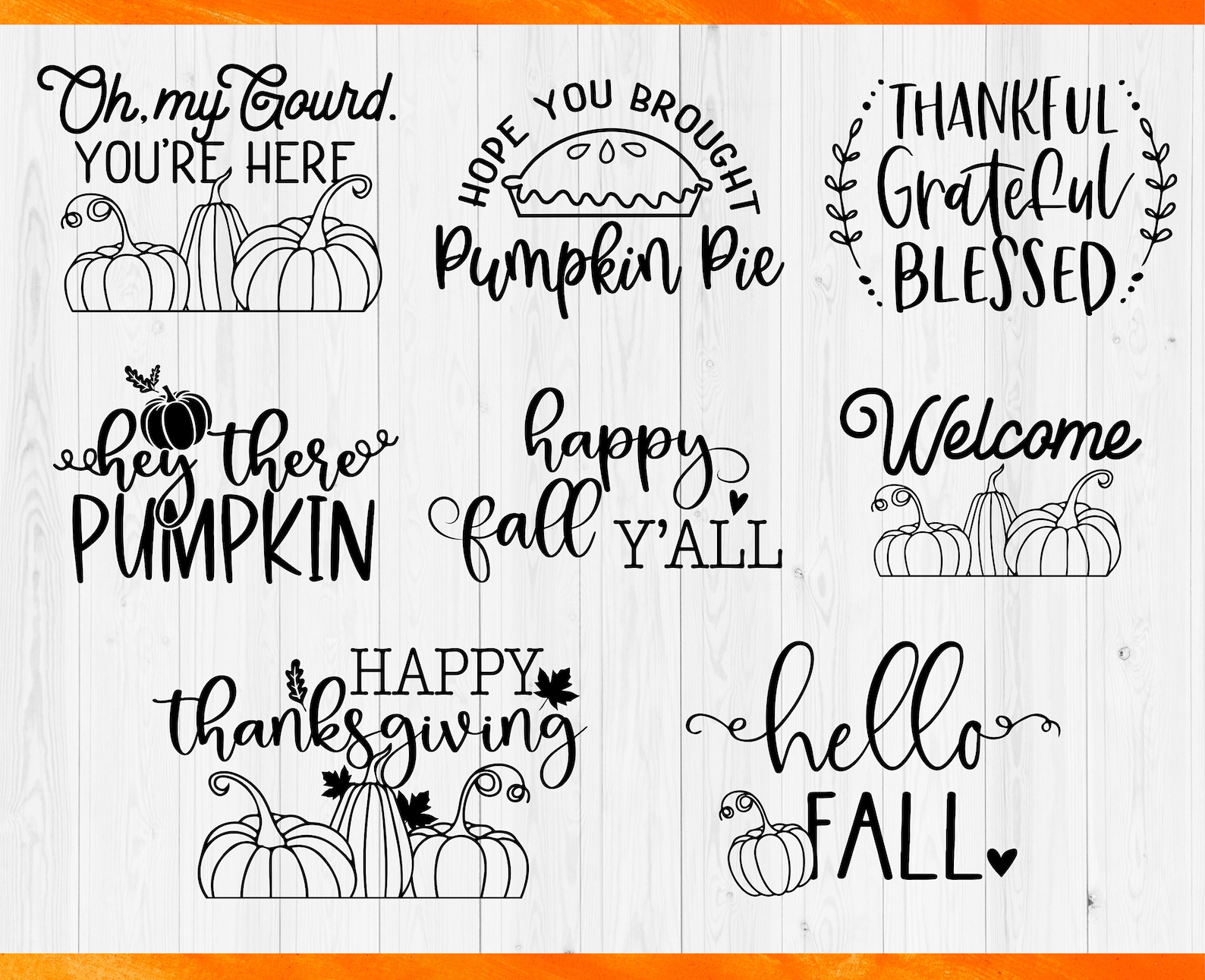 Fall Doormat Svg Bundle, Thanksgiving Door Mat Svg, Autumn Welcome Sign ...