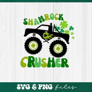 Shamrock Crusher Svg, Boys St Patricks Day Svg, Kids Shirt Svg, Boy ...