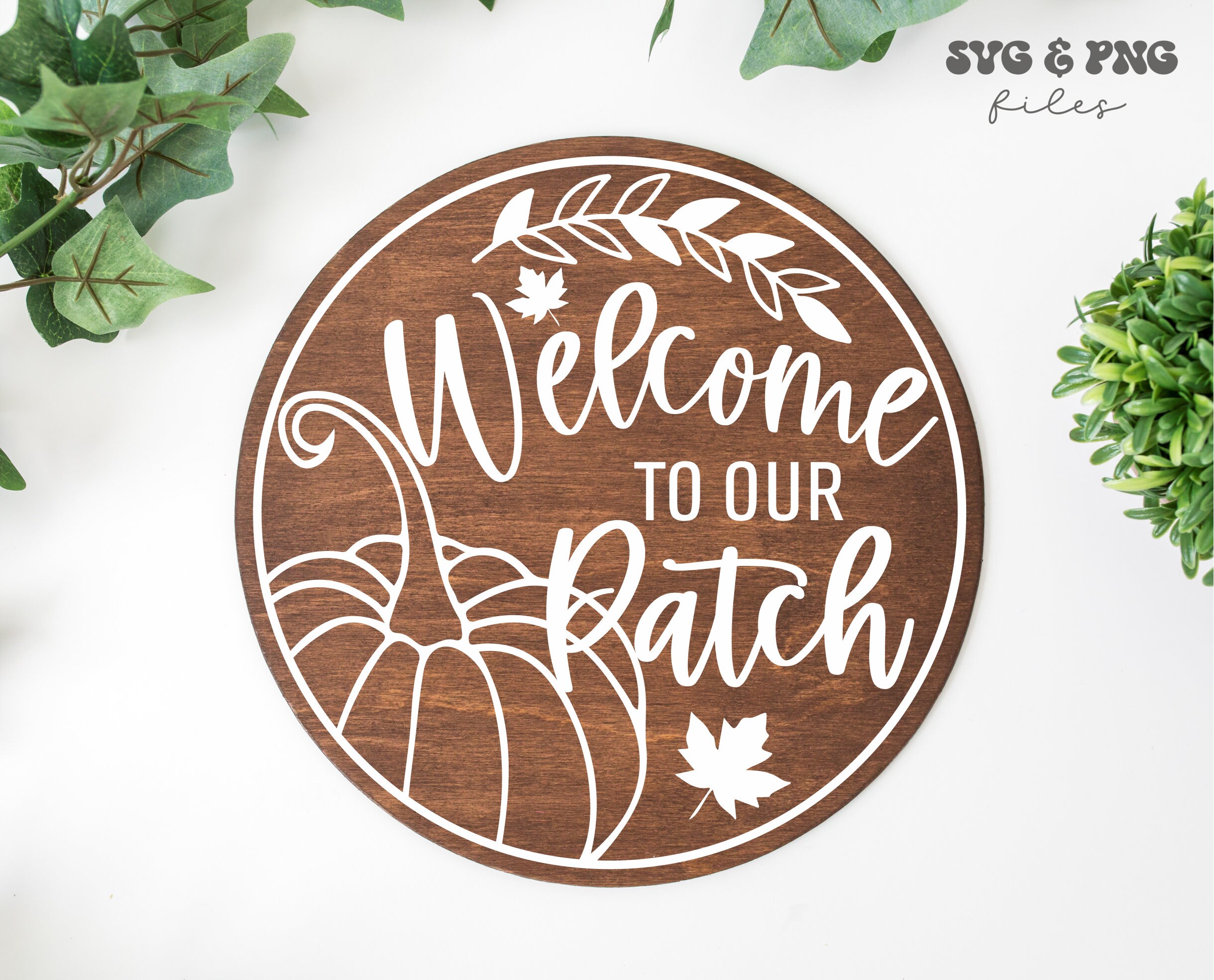 Fall Round Sign Svg Bundle, Thanksgiving Round Door Hanger Svg, Autumn ...