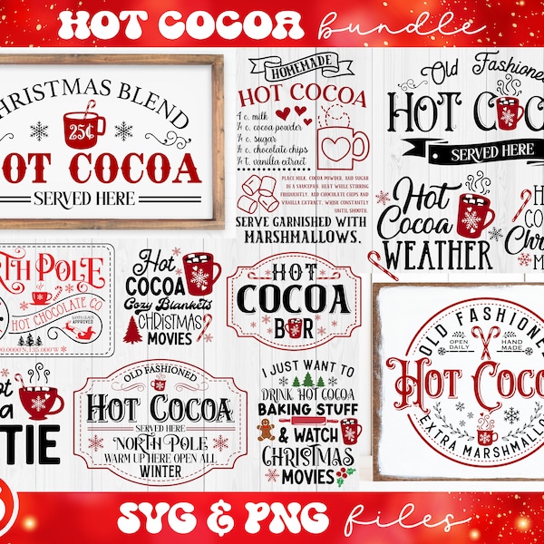 Hot Cocoa Sign Svg - Etsy