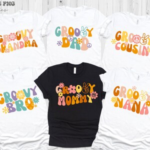 Groovy Family SVG Bundle, Retro Family Svg, Groovy Birthday Svg ...