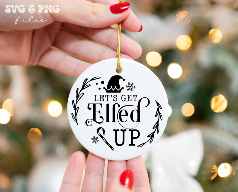 Naughty Christmas Ornament Svg Bundle, Funny Christmas Ornament Svg ...