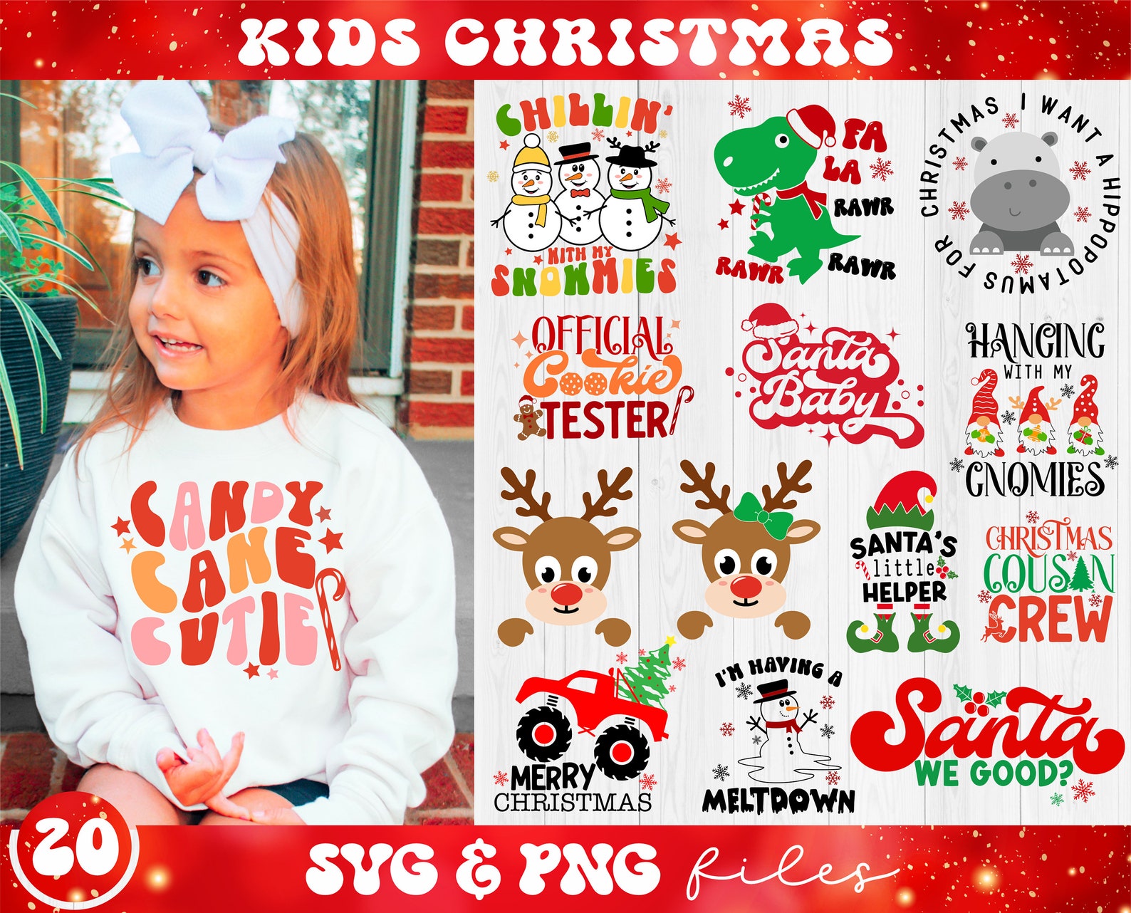 Kids Christmas SVG Bundle Funny Kids Christmas Svg Christmas - Etsy