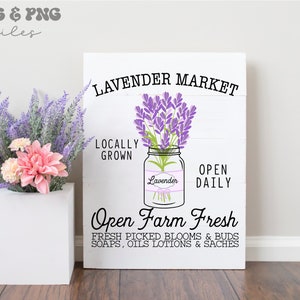 Lavender Sign SVG Bundle, Farmhouse Festival Svg, Summer Sign SVG, Farm ...