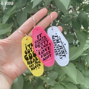 Snarky Motel Keychain SVG Bundle, Sarcastic Motel Keychain Svg, Adult ...