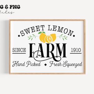 Lemon Sign SVG Bundle, Lemonade Stand Sign Svg, Fresh Lemons Svg ...