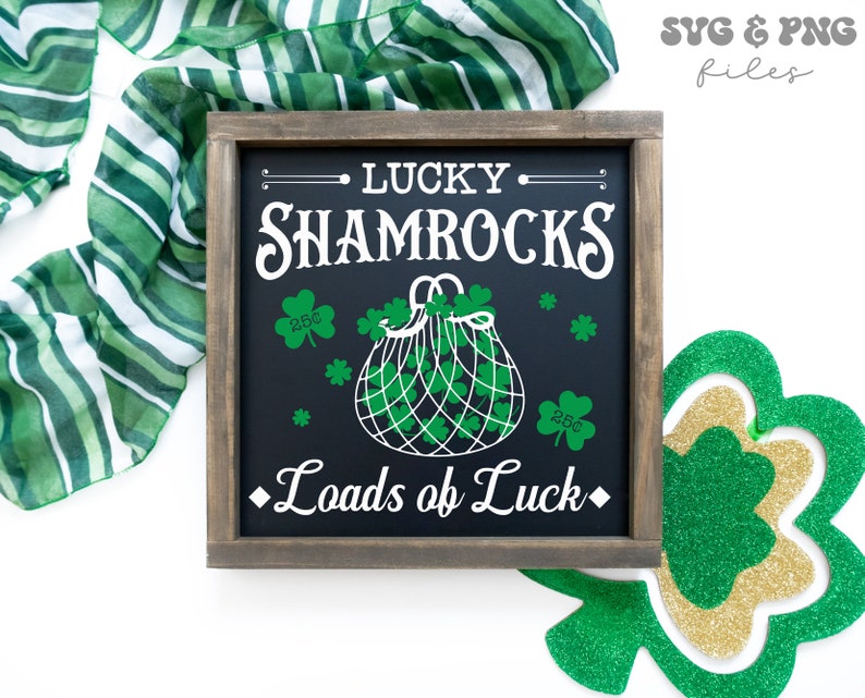 Lucky Shamrocks for Sale Svg Loads of Luck Svgst - Etsy