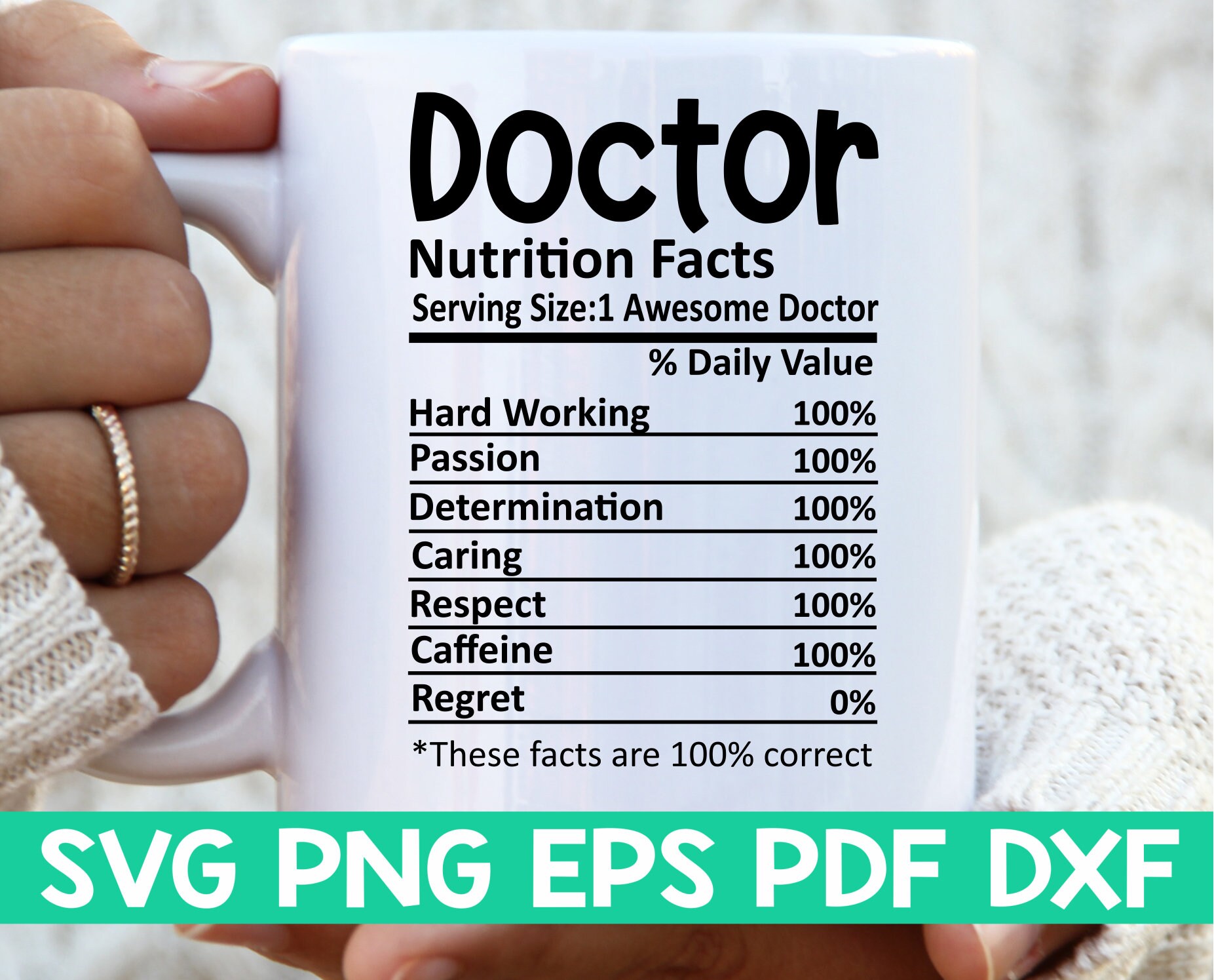 Doctor Nutrition Facts Svgdoctor Nutritional Facts Svgdoctor | Etsy