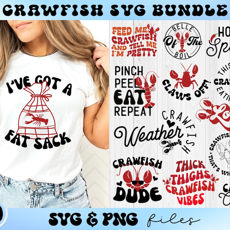 Crawfish Svg - Etsy