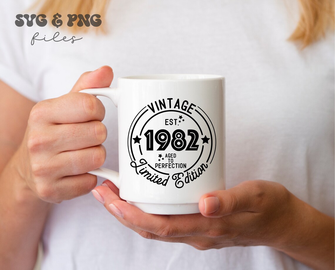 Limited Edition 1982 Svg Vintage 1982 Svg 1982 Birthday Svg - Etsy