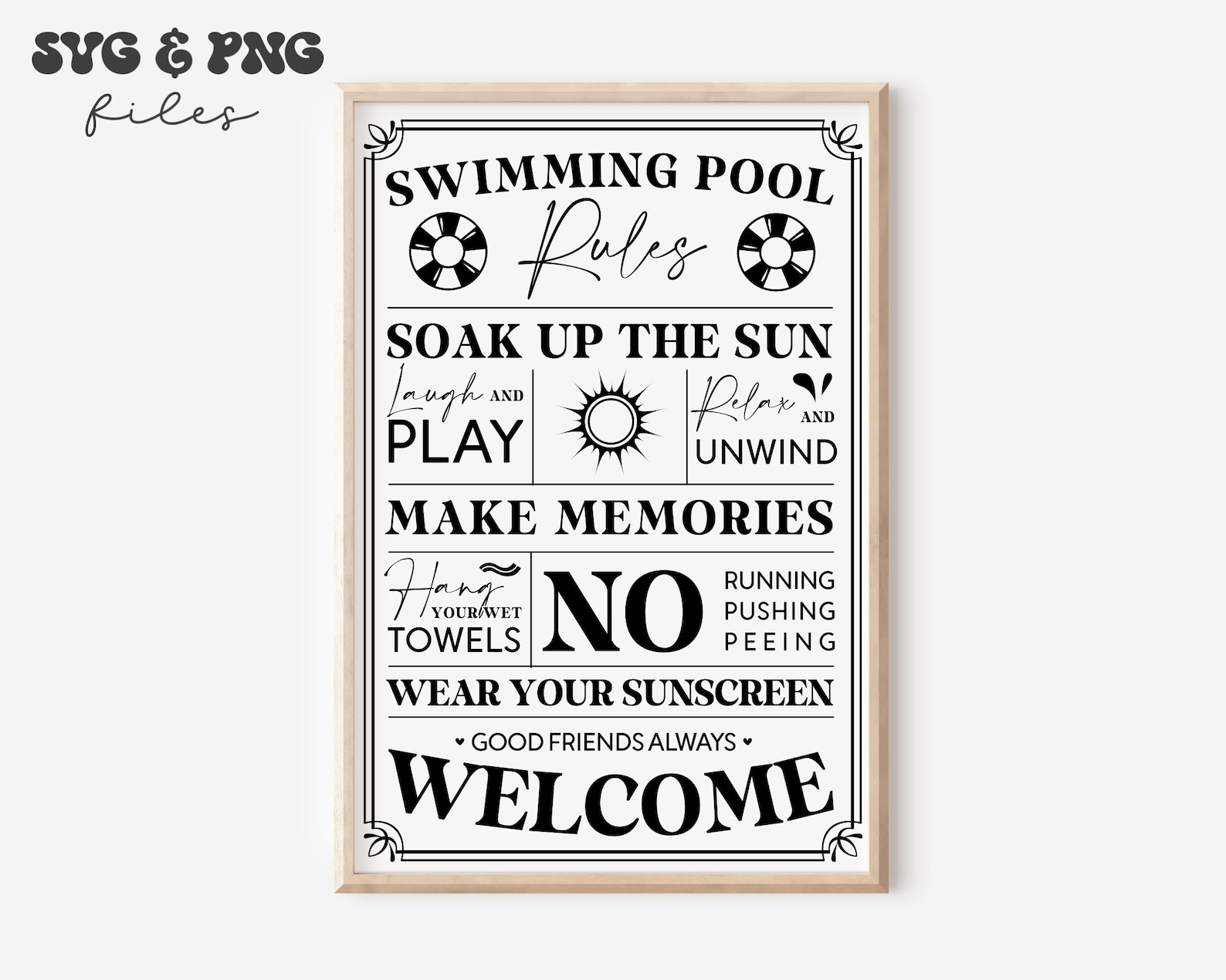 Swimming Pool Rules Svg,pool Rules Svg,rustic Sign Svg,farmhouse Rules ...