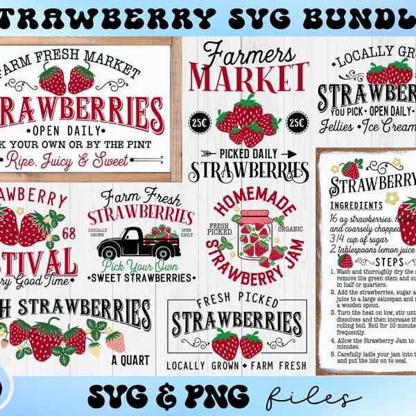 Strawberry Sign - Etsy
