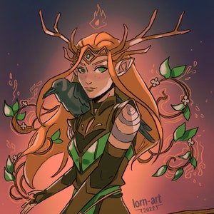 Keyleth A4 Print - Etsy