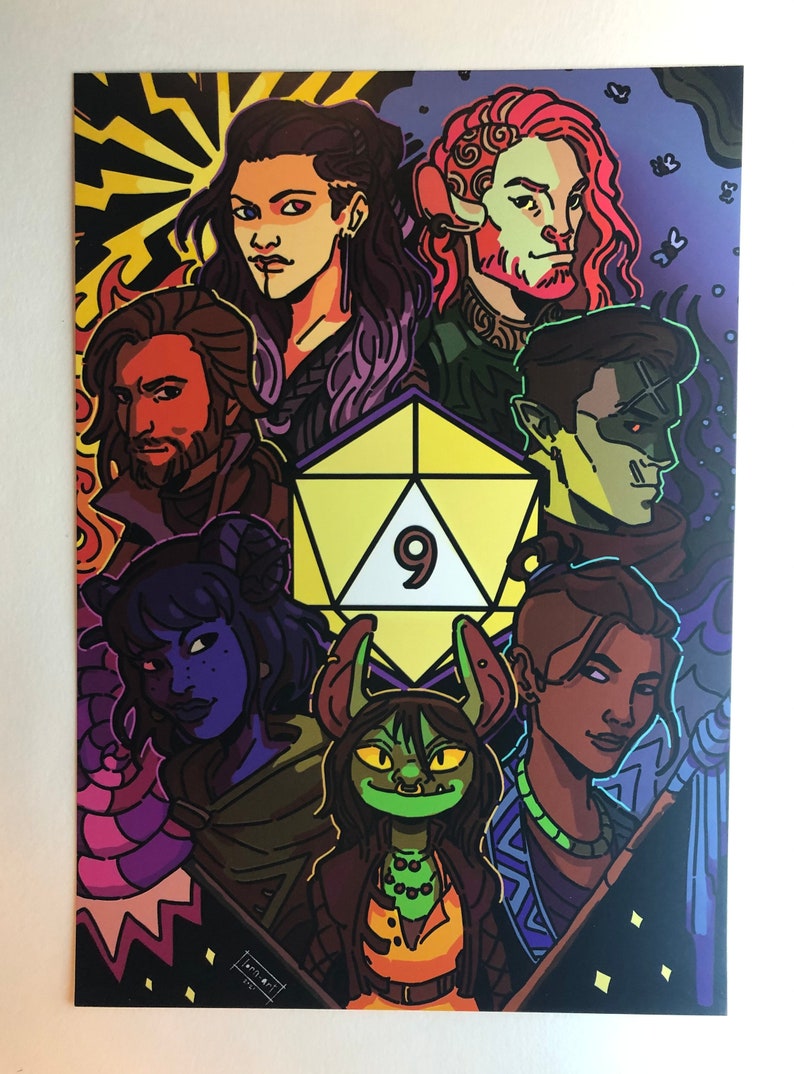 The Mighty Nein A5 Print | Etsy