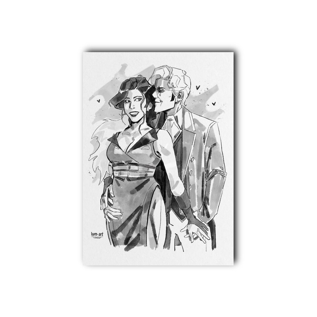 Percy and Vexahlia ‘inks’ A5 Print - Etsy