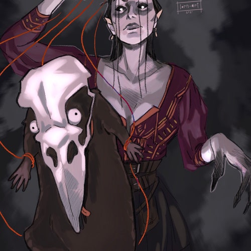 Critical Role Fun Scary Print Laudna Dungeons and - Etsy