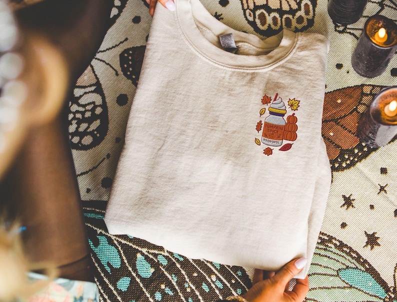 Embroidered Pumpkin Spice Propofol Crewneck - CRNA Sweatshirt, SRNA ...