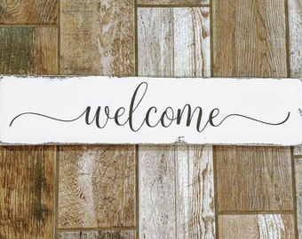 Outdoor welcome sign | Etsy