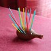 Hedgehog Made of Teak With Cocktail Skewers - Etsy
