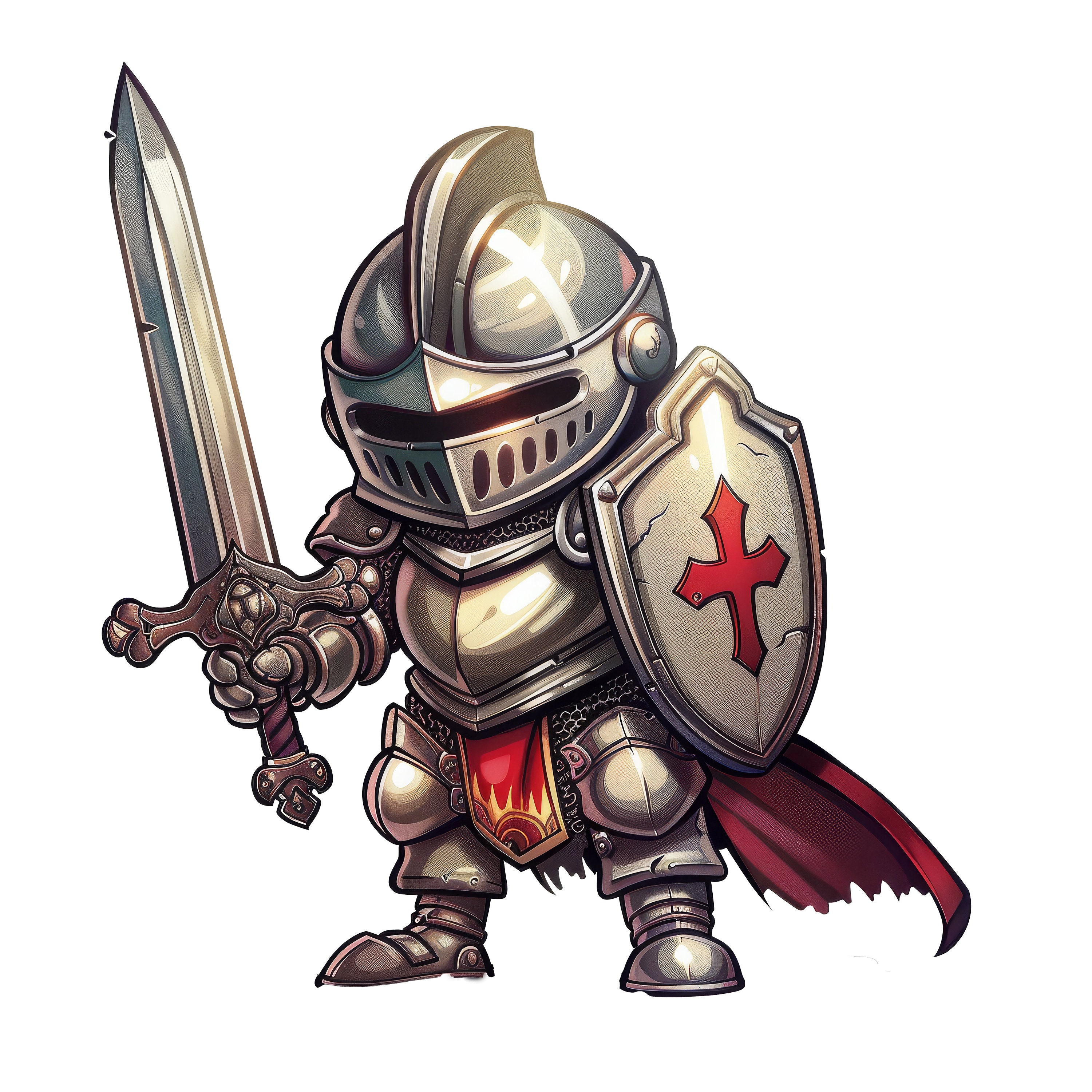 Cute Knight PNG Bundle, Digital Crafts Designs Transparent 22 High ...