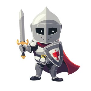 Cute Knight PNG Bundle, Digital Crafts Designs Transparent 22 High ...