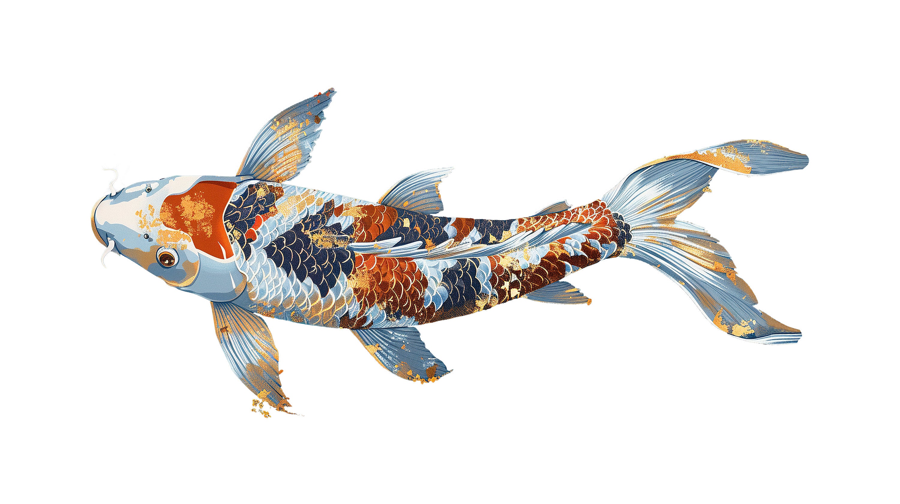 Koi Fish Clipart: 15 PNG Graphics (digital Download) - Etsy