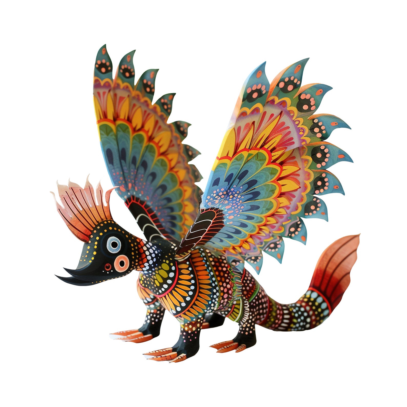 Colorful Alebrije Png Clipart - Colorful Alebrije Clipart - Digital 15 ...