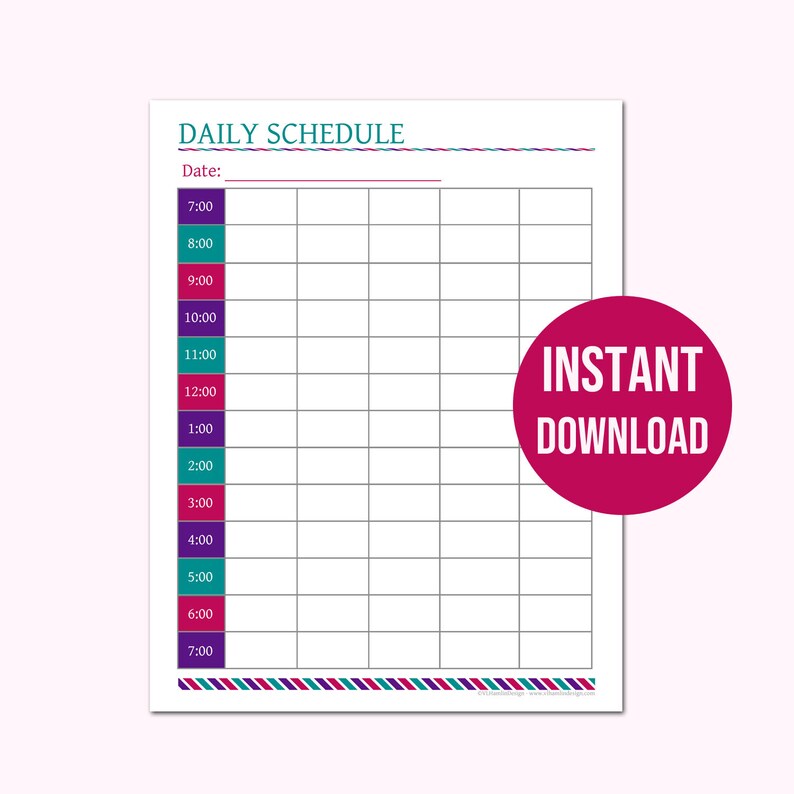 Printable Student Planner Course Schedule Planner Daily - Etsy