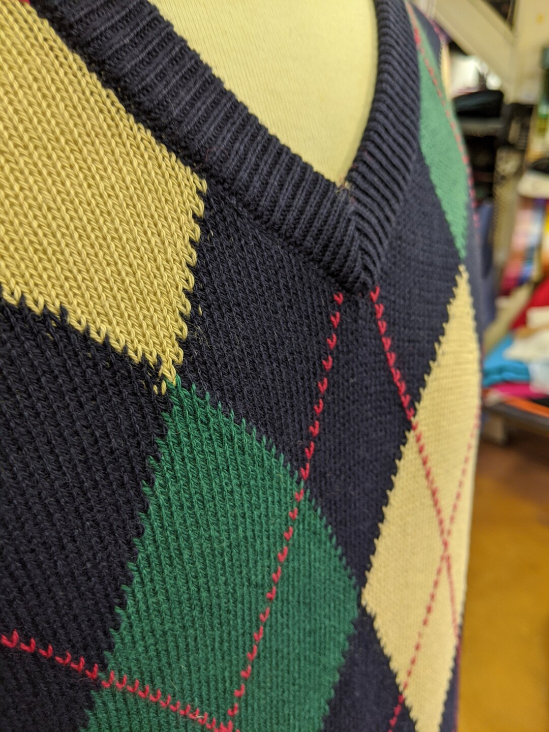 Gents Sleeveless Diamond Golf Jumper - Etsy UK