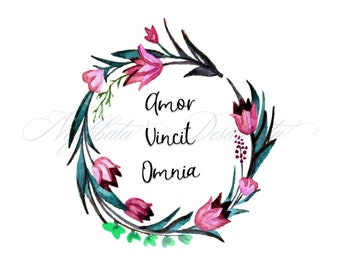Amor Vincit Omnia Printable, Love Conquers All, Virgil Poetry ...