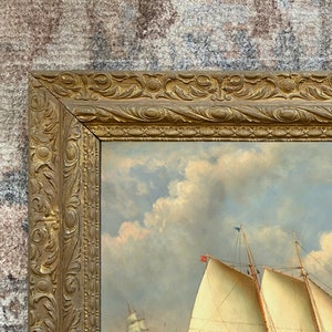 16x20 Antique Gold Wood Frame With YOUR CHOICE of New Canvas Print Read ...