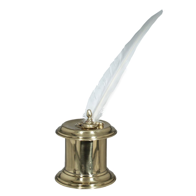 Brass Ink Well Holder - Etsy