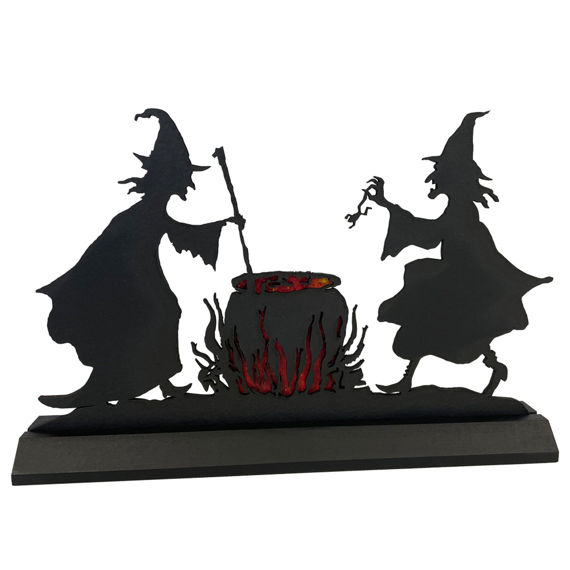 Witch Stirring Cauldron Silhouette