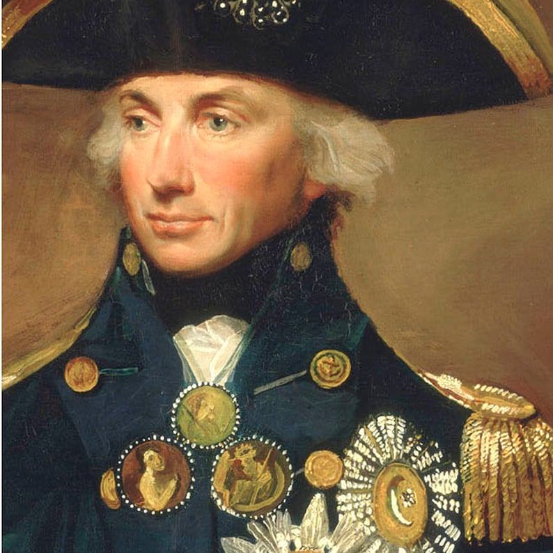 British Rear Admiral Sir Horatio Nelson Framed Oil Painting - Etsy