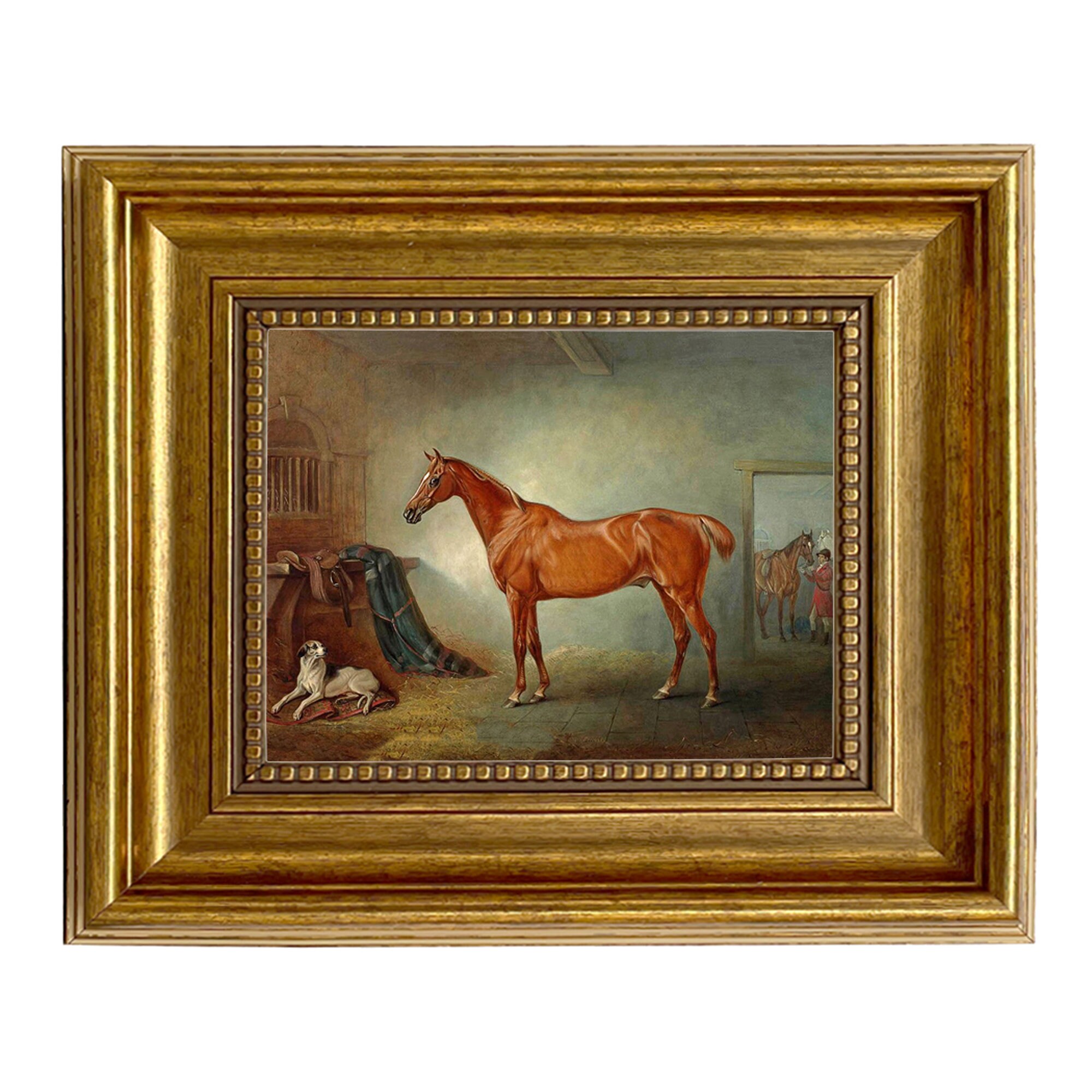 Chestnut Hunter firebird Framed Oil Painting Print - Etsy