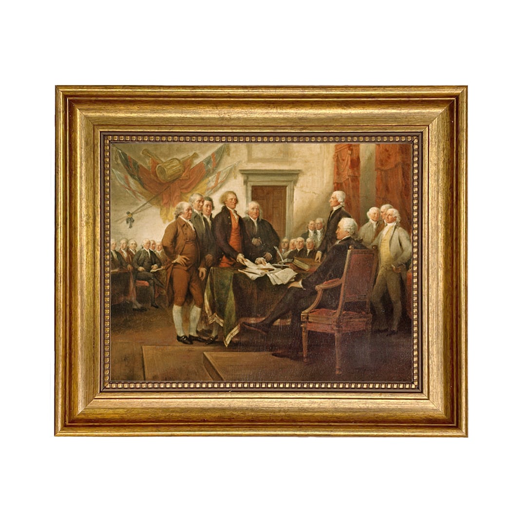 Signing of the Declaration of Independence Oil Painting Print - Etsy