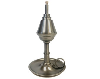 Antique Pewter Lamp - Etsy