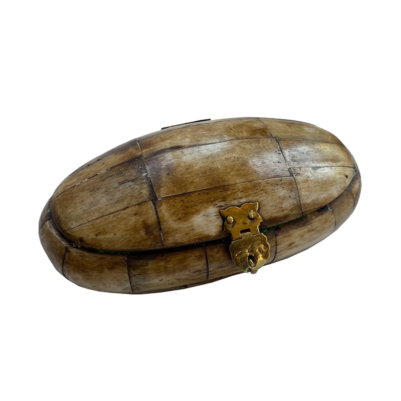 5-1/2" Primitive Oval Bone Trinket Jewelry Box- Antique Reproduction - Etsy